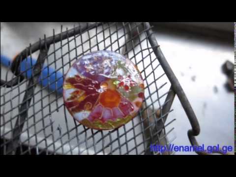 cloisonne enamel process - YouTube