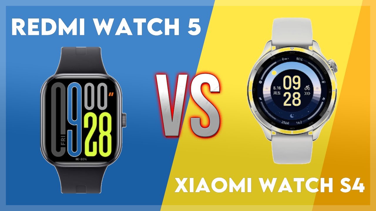 Redmi Watch 5 vs Xiaomi Watch S4 Comparison - YouTube