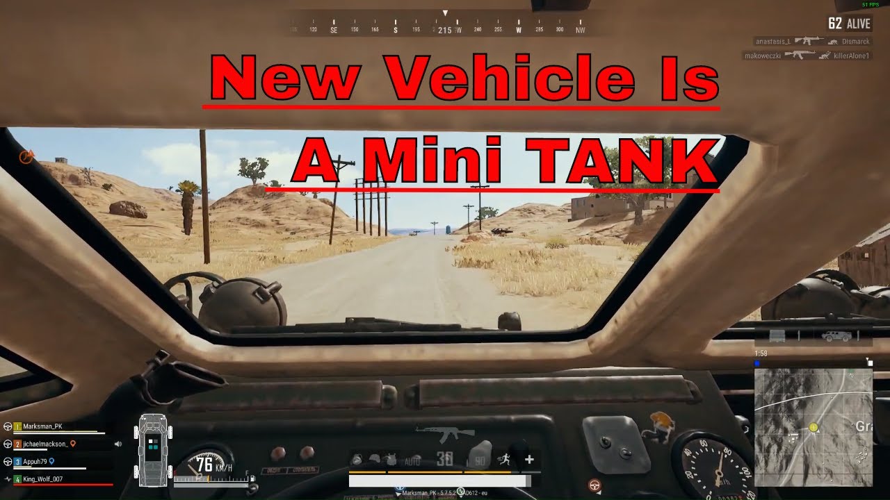 PUBG New Vehicle BRDM 2 Test Drive With Michael Jackson - YouTube