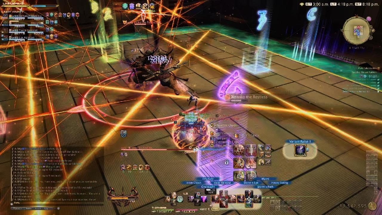 FFXIV - Criterion Dungeon - Another Mount Rokkon - Boss 3 - Moko the ...