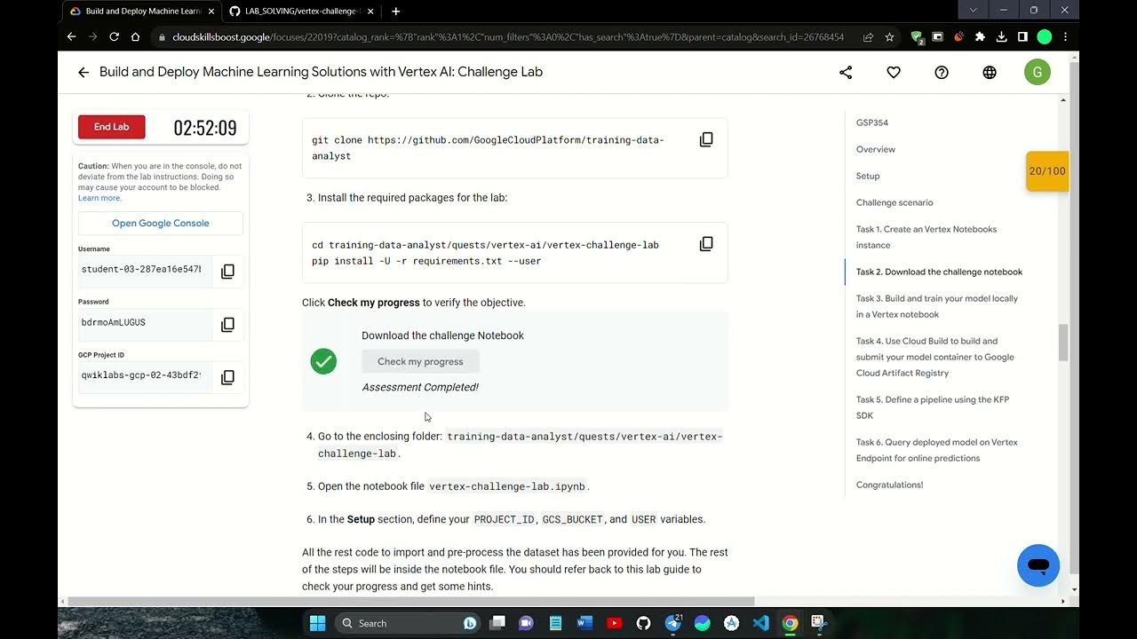 Build and Deploy Machine Learning Solutions with Vertex Al: Challenge Lab || GSP354 - YouTube