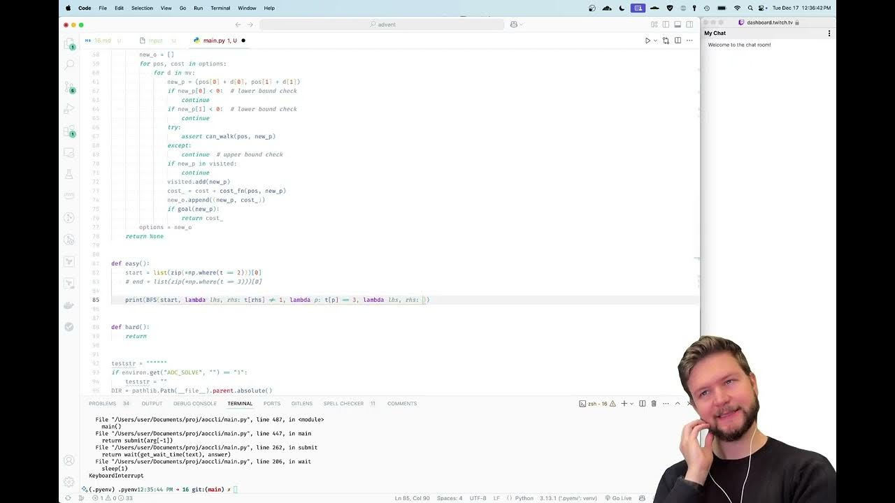 🎄 Solving Advent Of Code Day 16 + 17 - YouTube