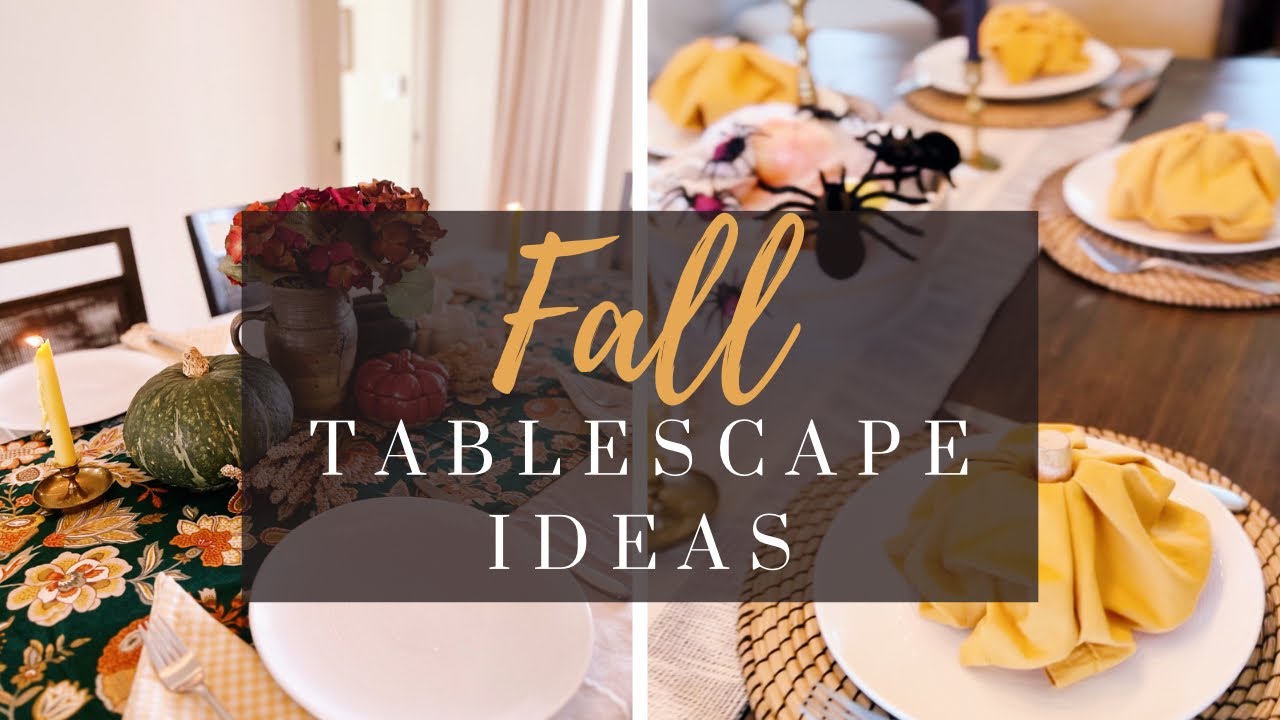 Thrifted Fall Tablescapes | simple and fun ideas! - YouTube