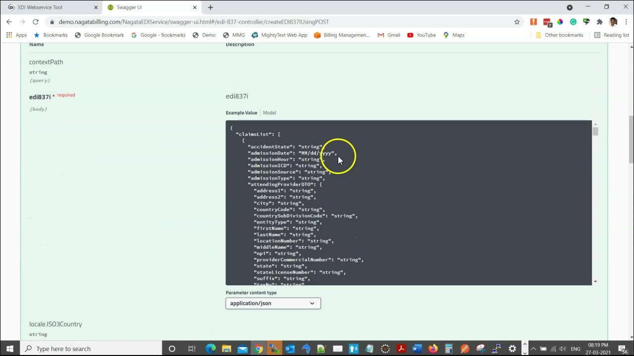 JSON to EDI 837 P - YouTube