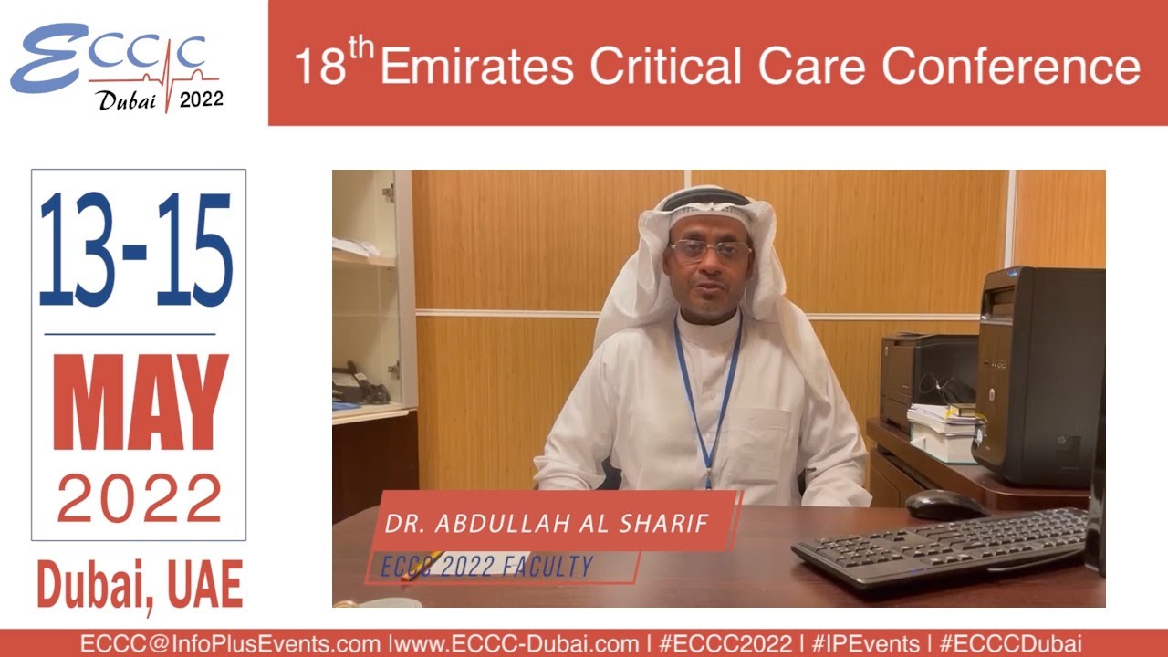 Meet & Learn from Dr. Abdullah Al Sharif from KSA during the ECCC 2022 ...