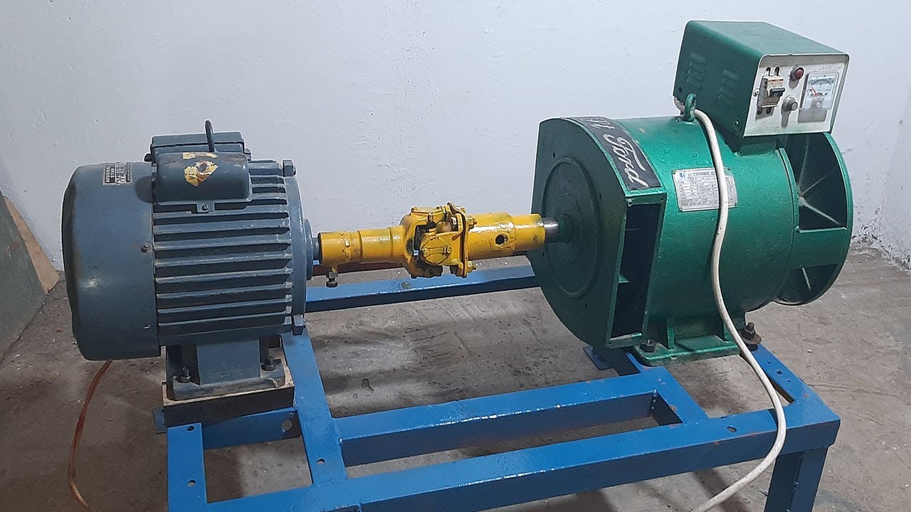 12 KW Electricity Generator 220v With Alternator And 3 HP Motor Free ...