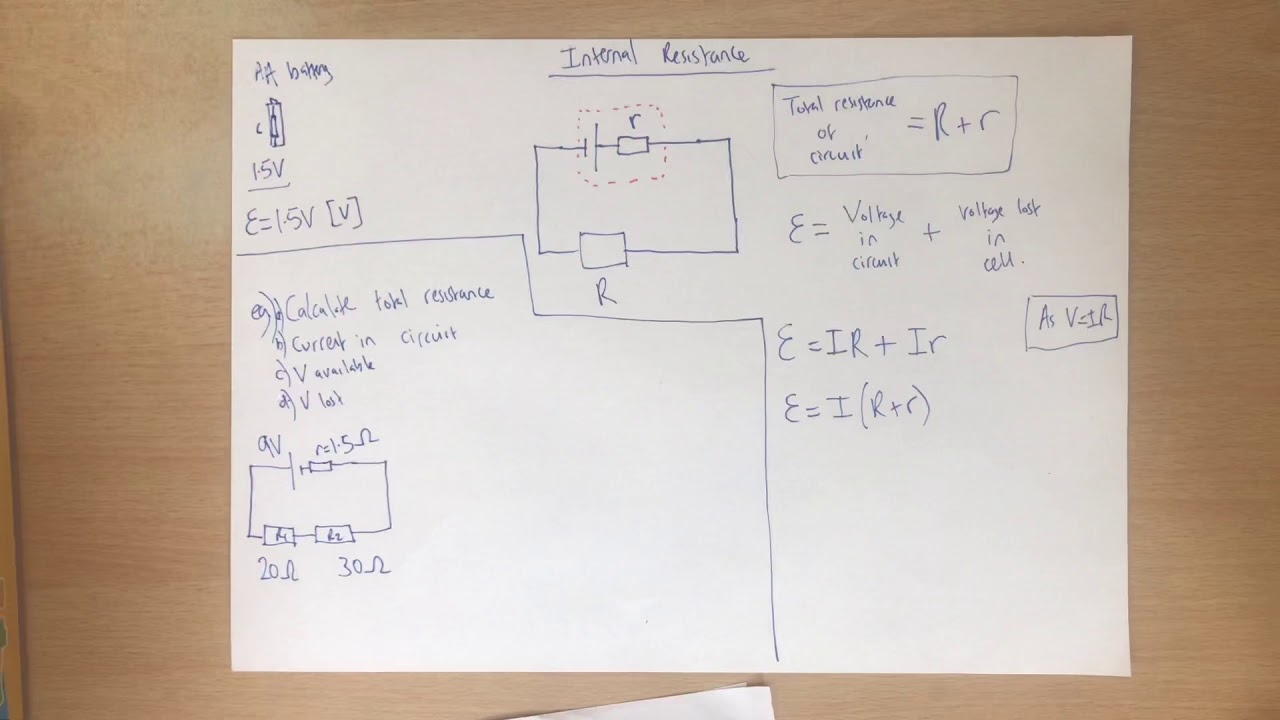 Internal resistance example - YouTube
