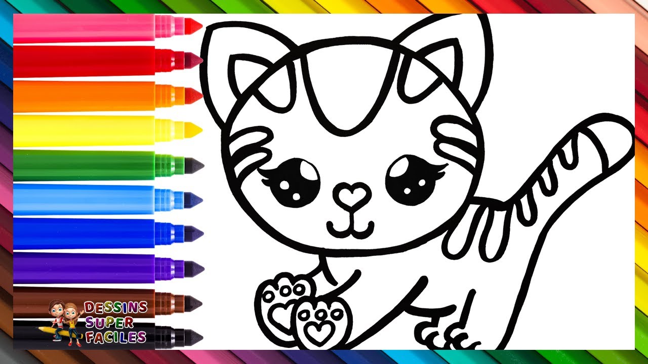 Comment Dessiner Un Chat Pour Les Enfants Facilement