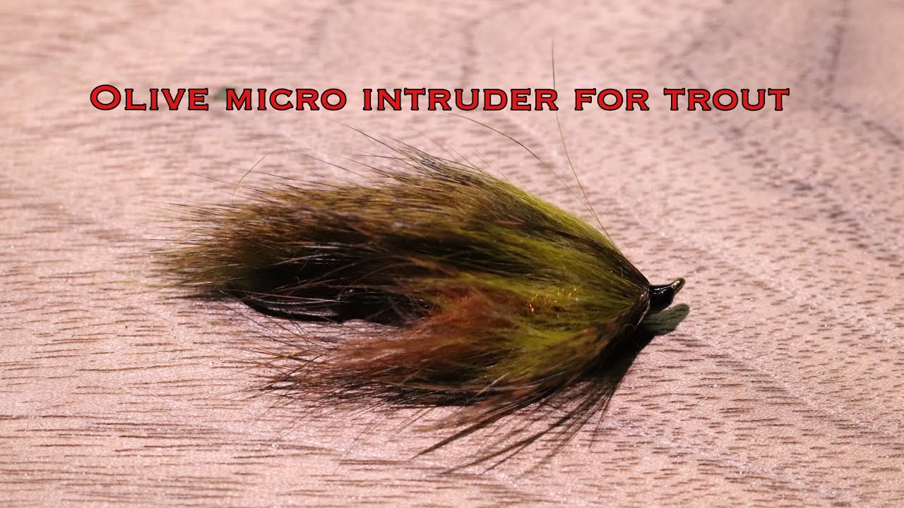 Olive micro intruder #troutspey #troutflies - YouTube