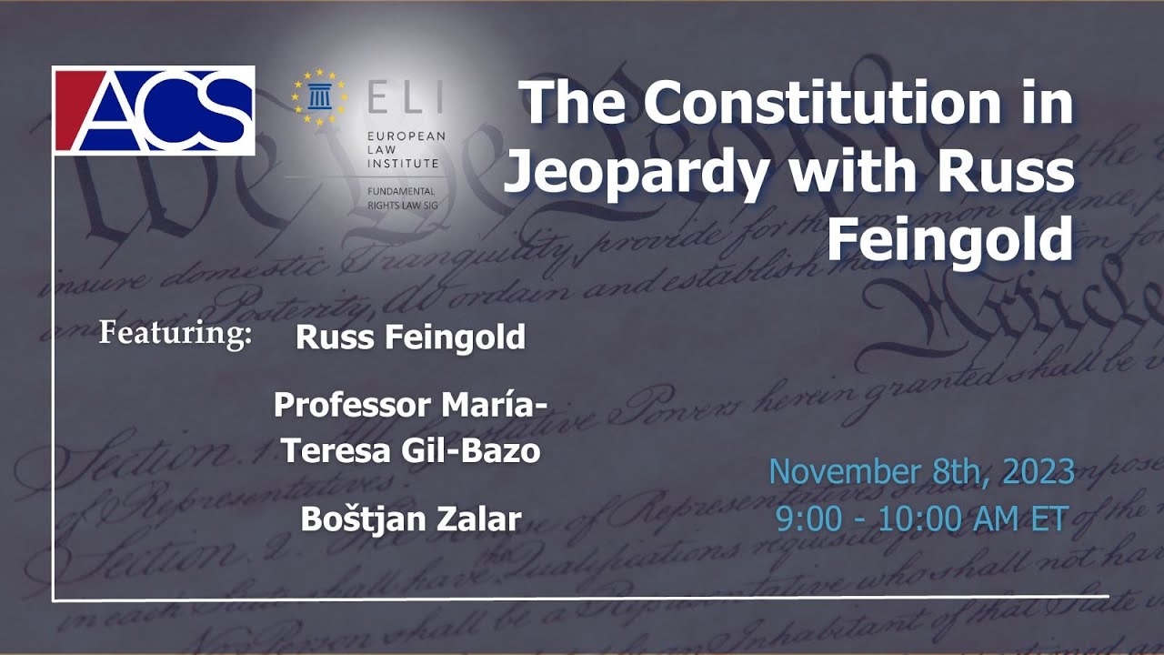 The Constitution in Jeopardy with Russ Feingold - YouTube