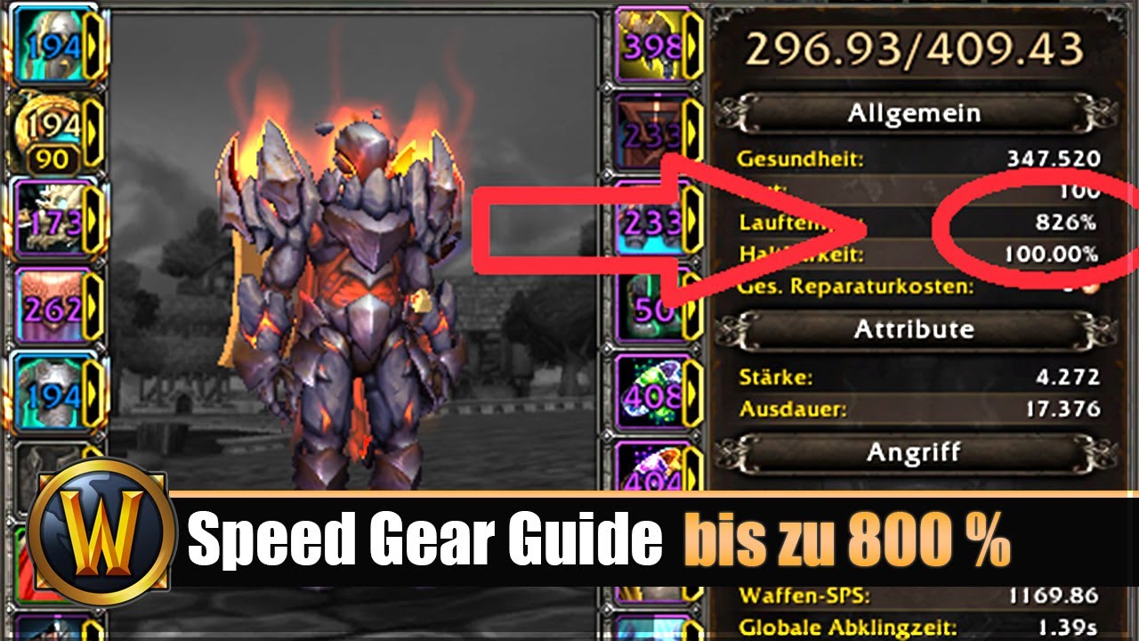 Wow Speed Gear Guide - bis zu 800 % Movement speed! - YouTube