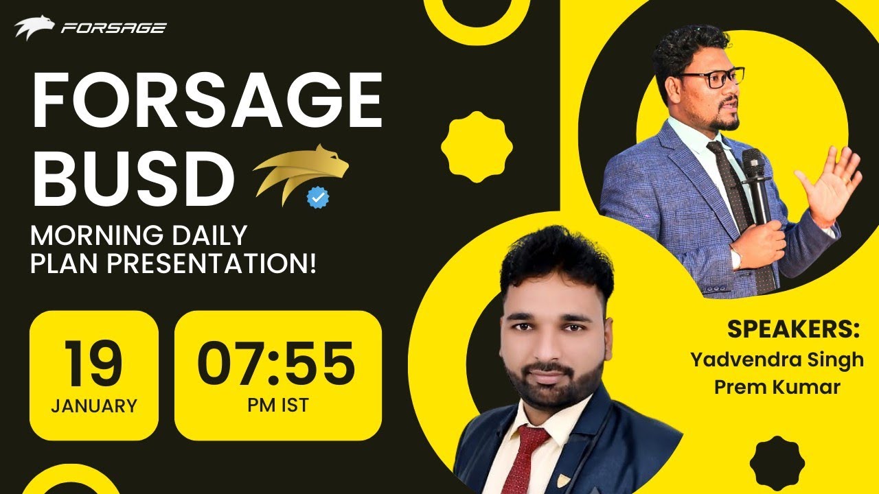 FORSAGE TEAM GLOBAL MORNING TRAINING SESSION BY PREM KUMAR SIR - YouTube
