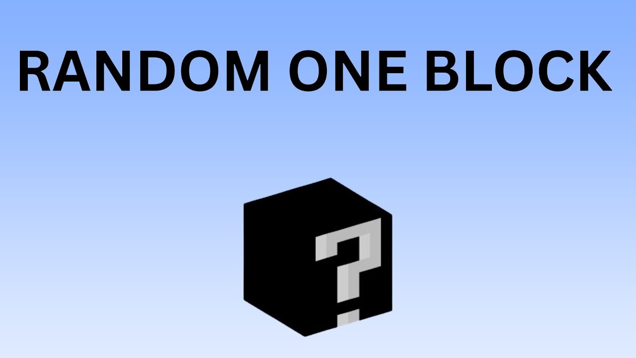 Surviving One Random Block In Minecraft - YouTube