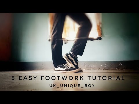 5 easy and impressive dance footwork tutorial | uk unique boy | - YouTube
