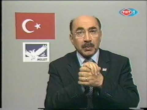 MİLLET PARTİSİ Aykut EDİBALİ 2002 TRT Seçim Konuşması 1