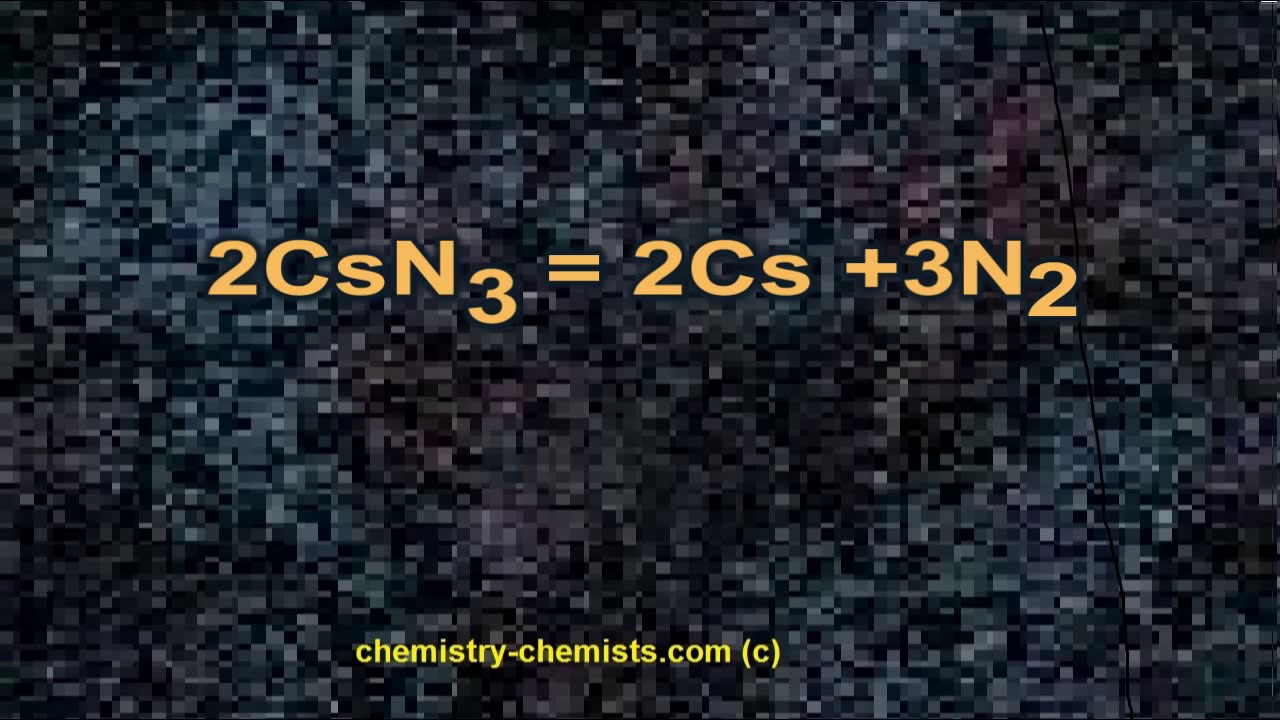 Caesium azide decomposition / Разложение азида цезия - YouTube