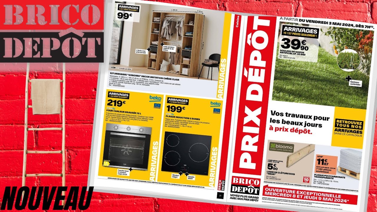 catalogue BRICO DÉPÔT du 3 au 16 mai 2024 💝 Arrivage - FRANCE - YouTube