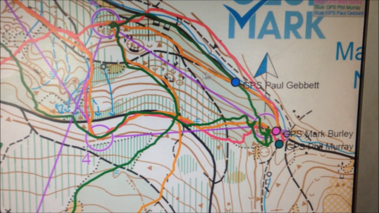 Orienteering GPS path tracking - YouTube