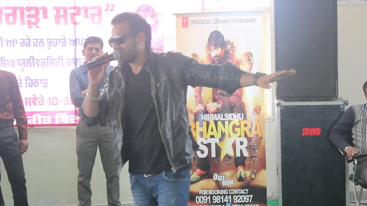 Nav Sidhu Live In Ferozpur College Performing His New Single ''SHARAAB ...