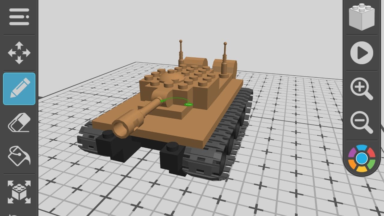 how to build a modern tank in game draw brick - YouTube
