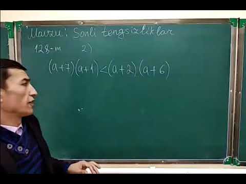 #8-sinf Algebra 11-mavzu Sonli tengsizliklar - YouTube