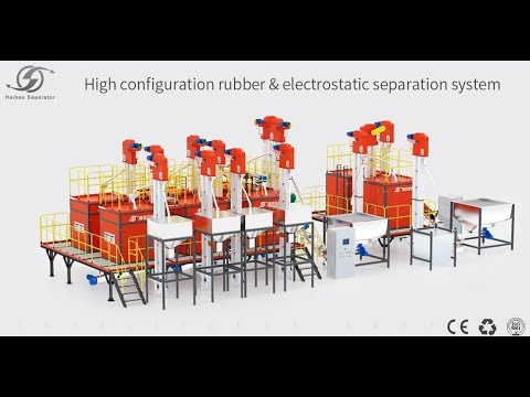 Electrostatic Separation Sorting Machine of Mixed Plastics PVC and PET ...