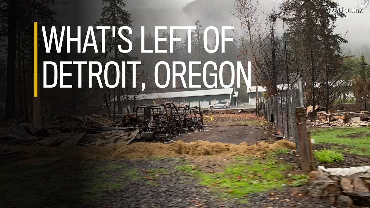 What’s left of downtown Detroit, Oregon - YouTube