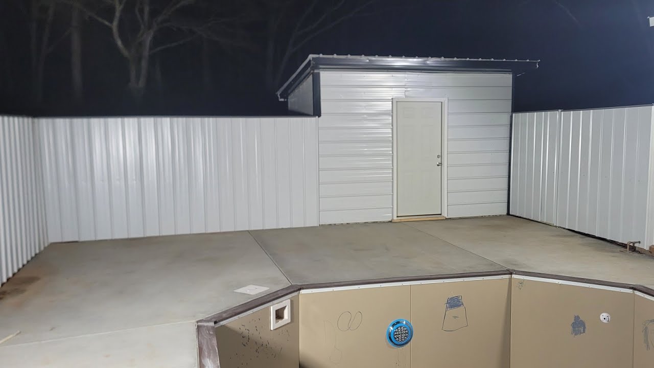 Daniel Hamby Building a Metal Pool Building - YouTube
