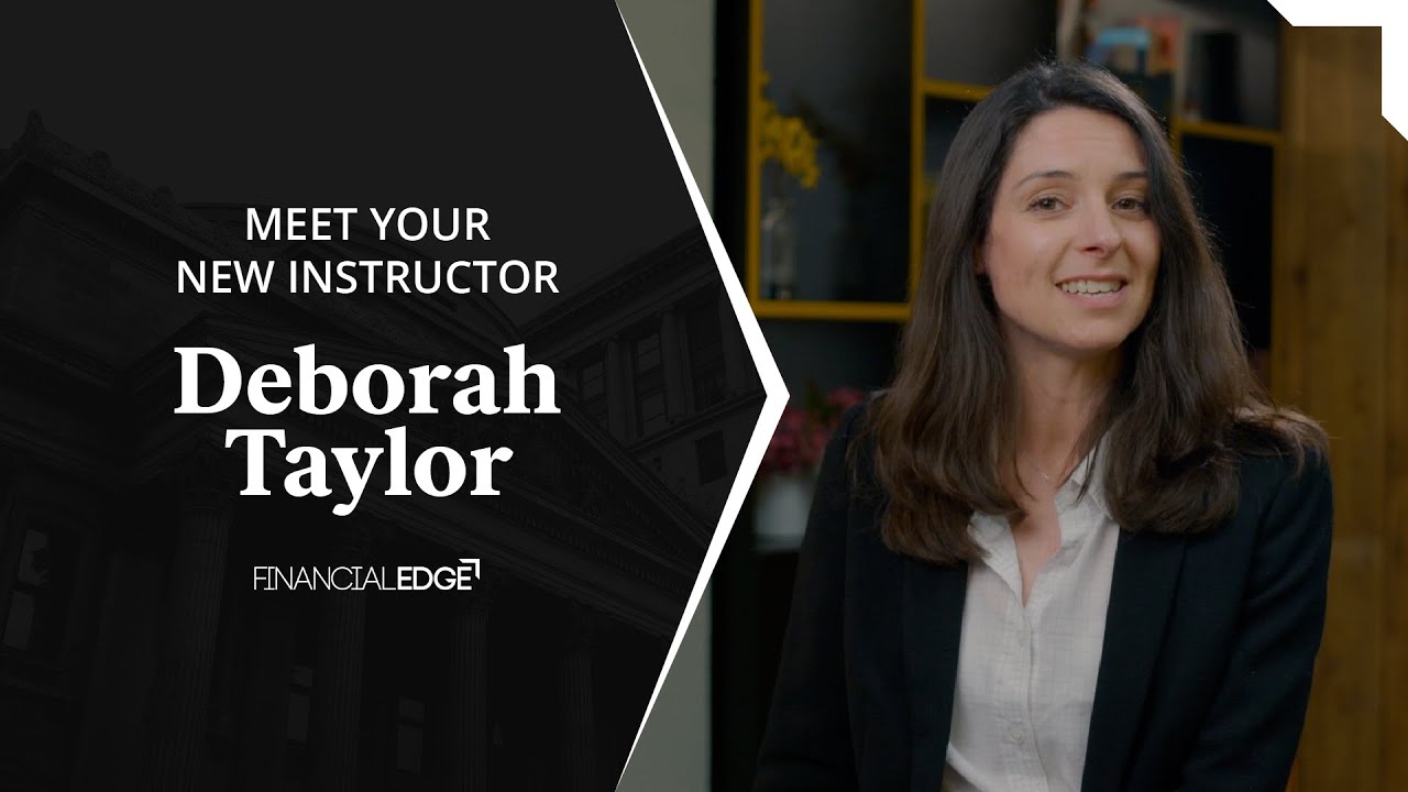 Deborah Taylor - Trainer Introduction - Financial Edge - YouTube