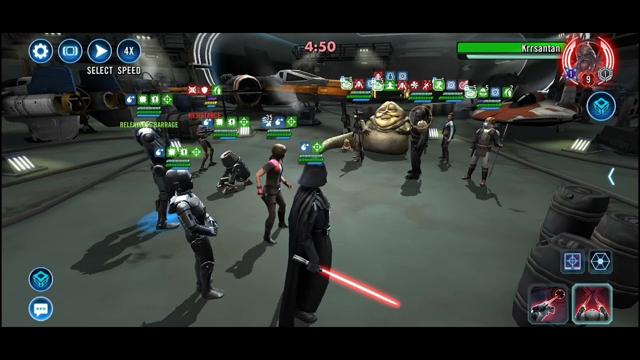 SWGOH Aphra DESTROYS Jabba (Mob Enforcer Datacron) With the Power of ...