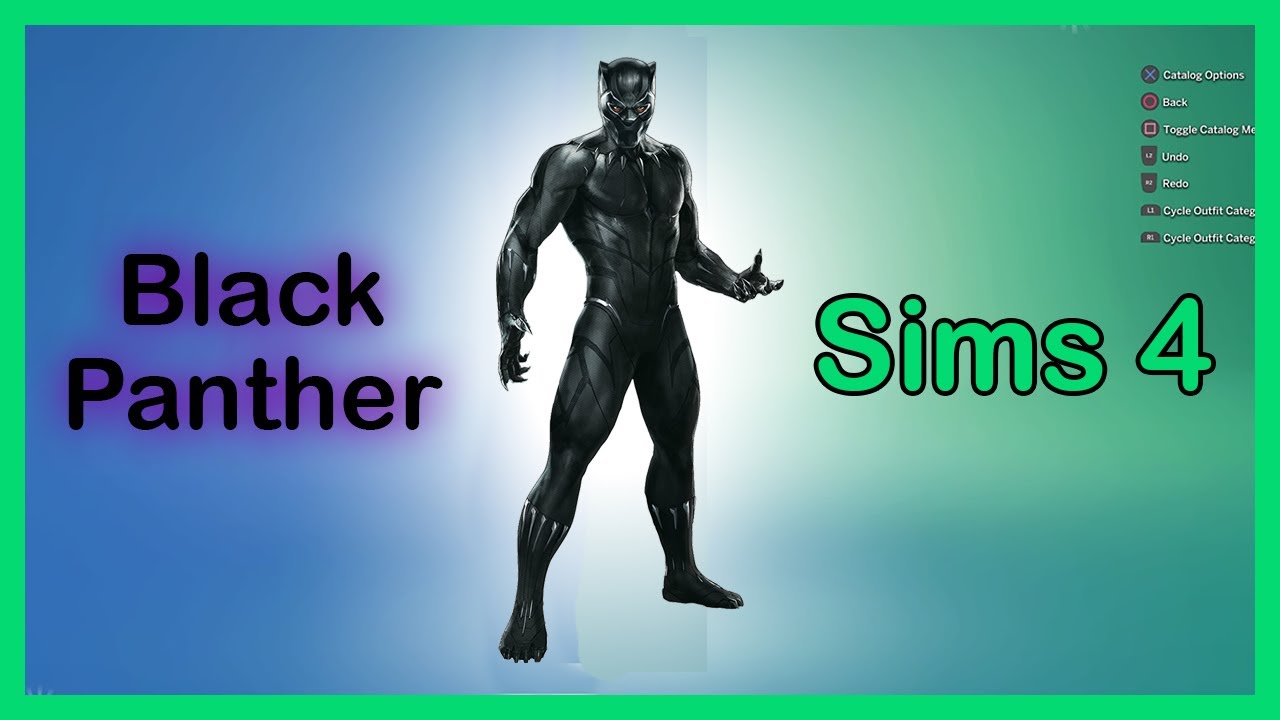 Making The Black Panther on the Sims 4 - YouTube