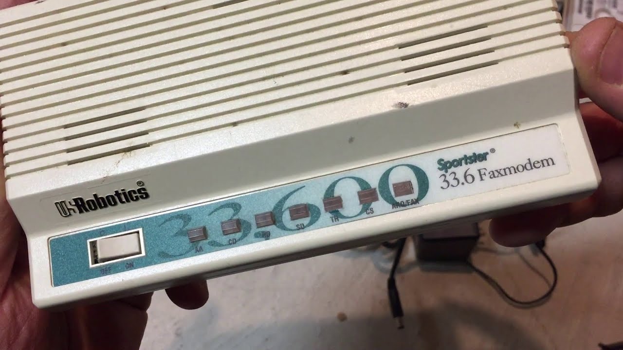 Vintage Retro Gear Teardown (US Robotics Modem, Printer Server) - YouTube