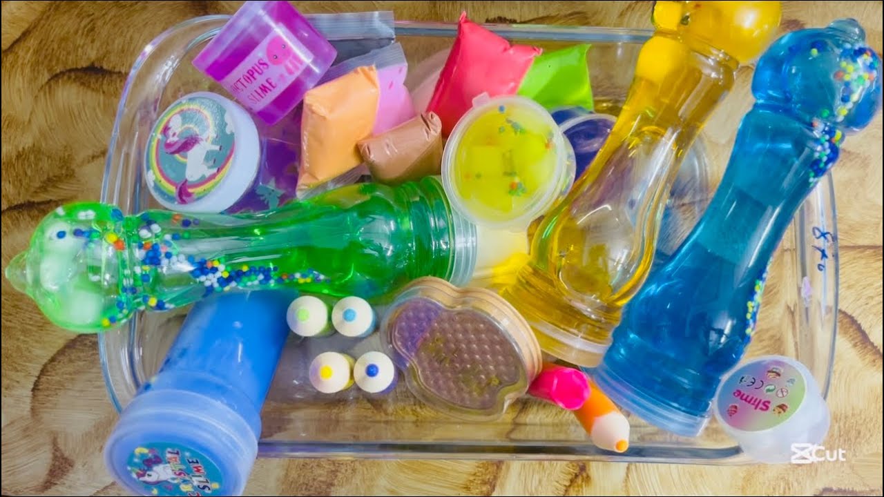 Mixing Clay and Floam Into Clear Slime !! Relaxing Slimesmoothie ...