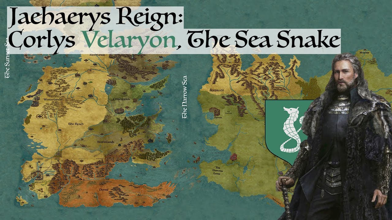 Corlys Velaryon, The Sea Snake Game Of Thrones History & Lore - YouTube