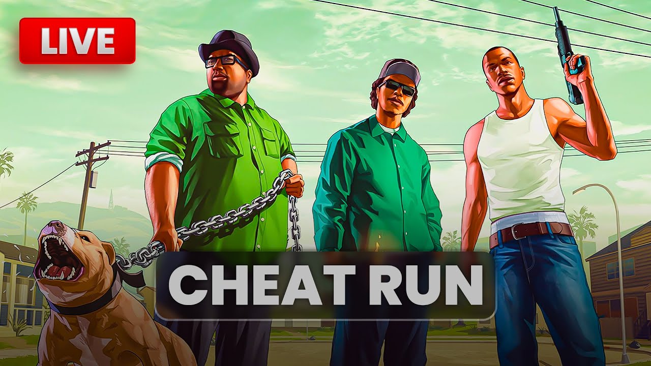 CJ CAUGHT IN 2K - GTA San Andreas Definitive Edition Cheat Run LIVE ...