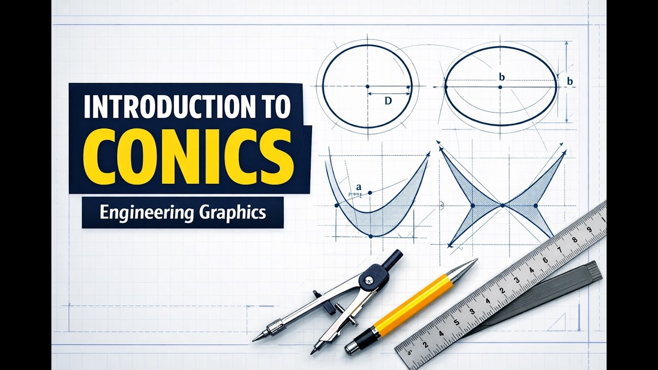 Introduction to Conics – 01 | Engineering Graphics Made Easy (CAD ...
