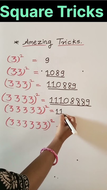 Square Tricks|| Square method #educational #shorts #viral #mathsshorts ...