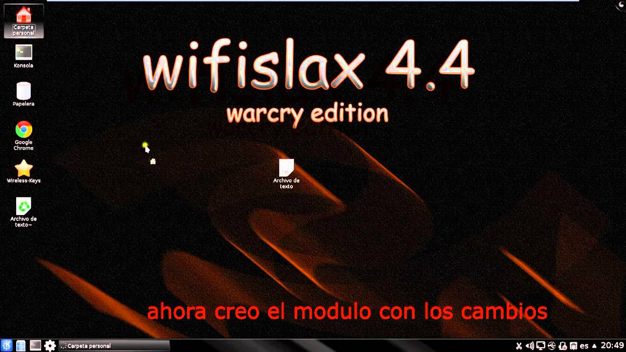 Como guardar cambios de Wifislax 4.4 en Live Usb - YouTube