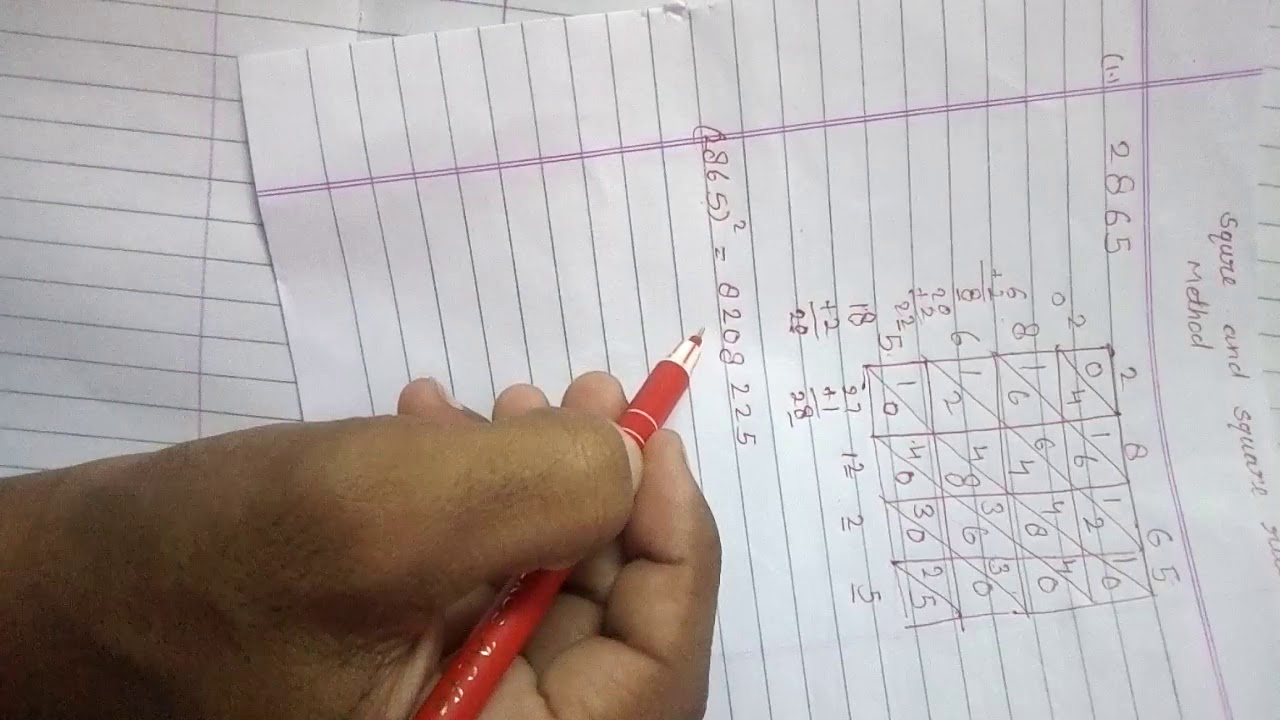 Square nikale bade see bade number ka 2minut me - YouTube