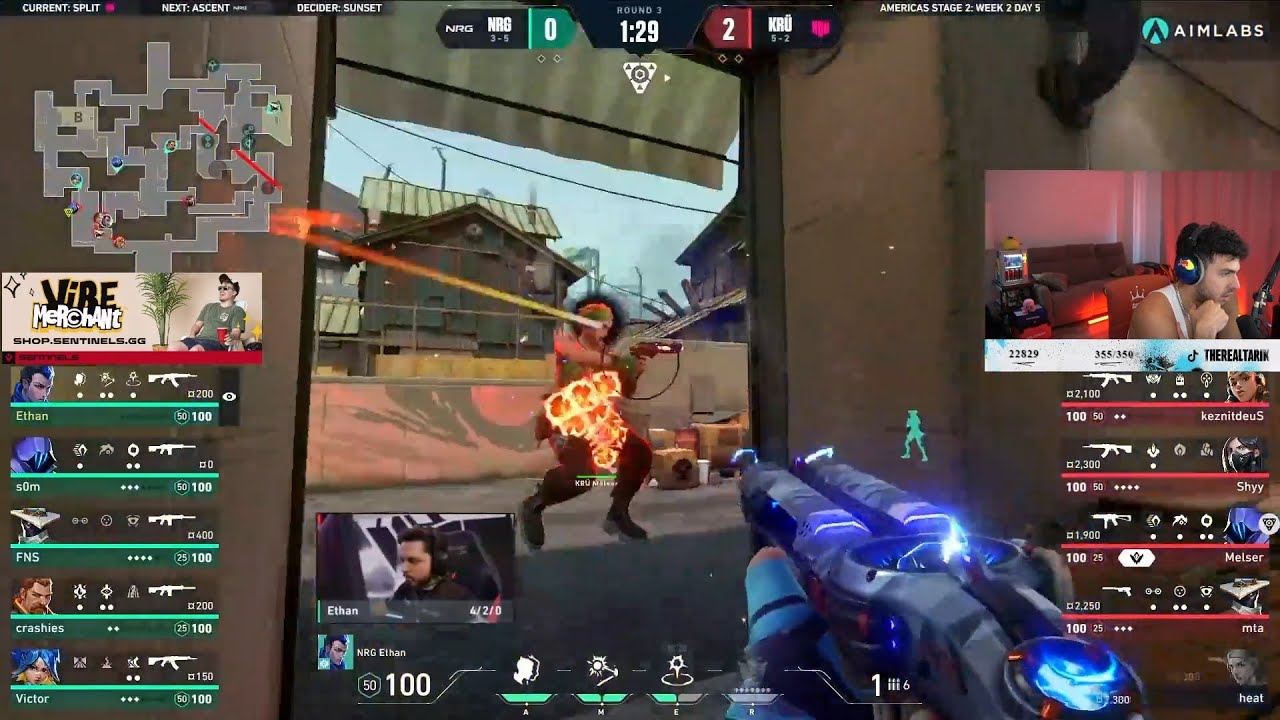 NRG Victor Insane 4k Against KRÜ Esports | VCT VALORANT Americas Stage ...