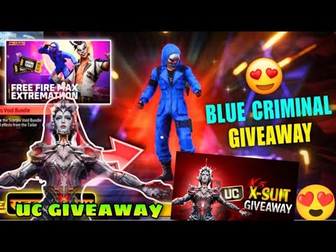 FREE FIRE LIVE BLUE CRIMINAL BUNDLE REDEEM CODE & BGMI UC GIVEAWAY 😍 ...