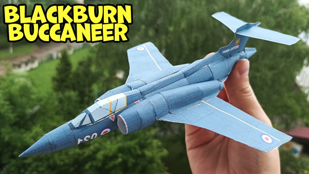 PAPER MODEL BLACKBURN BUCCANEER | The legendary British maritime strike ...