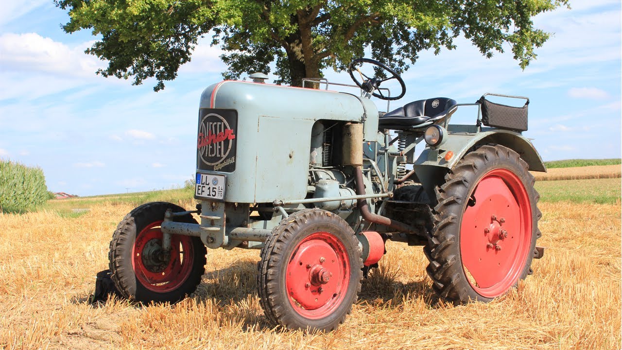 Letze Ausfahrt mit dem Oldtimer Traktor - Eicher EKL 15 - YouTube