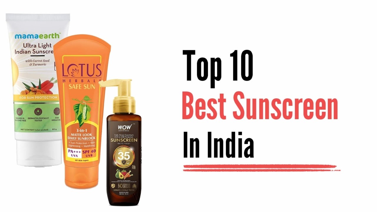 Top 10 Best Sunscreen in india | Best Sunscreen In India | Top List ...