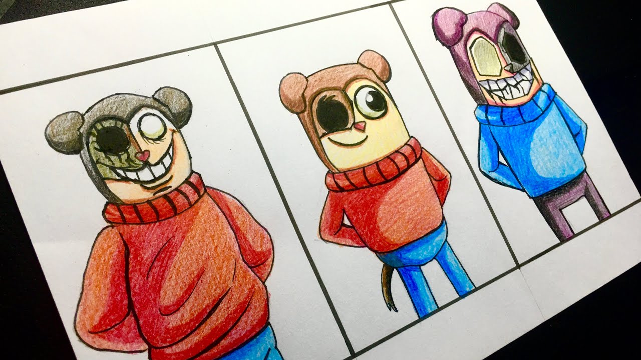 Drawing twiddle finger - hd vs og vs dside [FNF] - YouTube