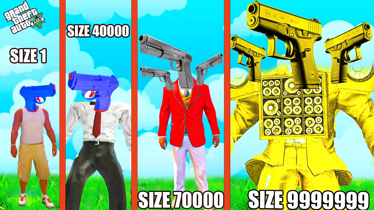 FRANKLIN STOLEN 4 ELEMENTAL GUN MAN POWERS TO JOIN UPGRADED TITAN GUN ...