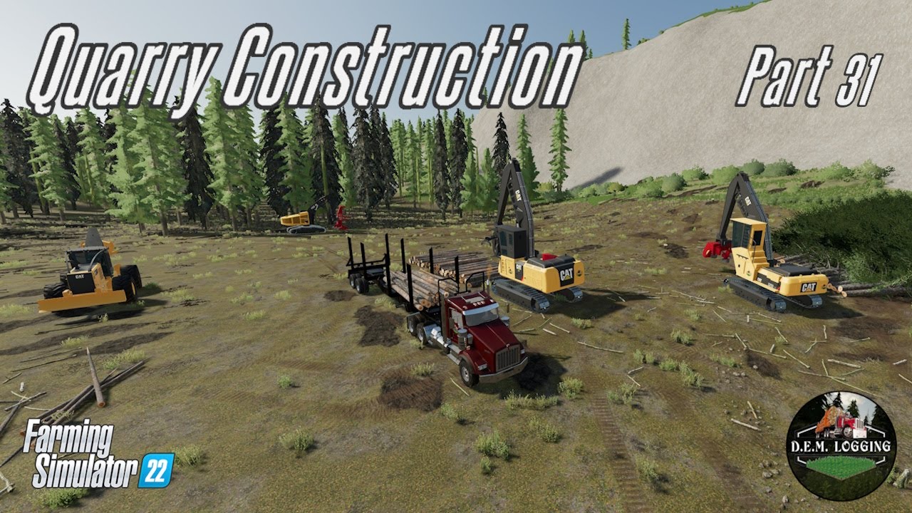 Building a Limestone Quarry Part 31 - Farming Simulator 22 - YouTube
