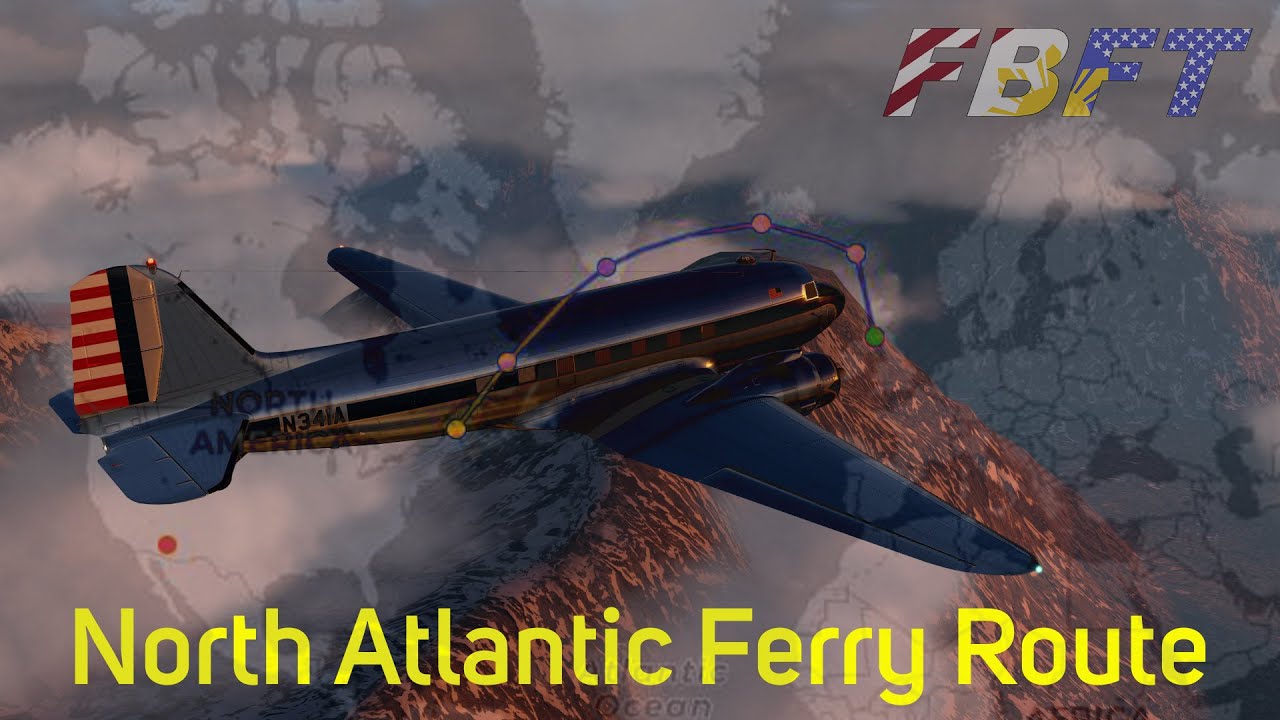 North Atlantic Ferry Route - X Plane 11 - YouTube
