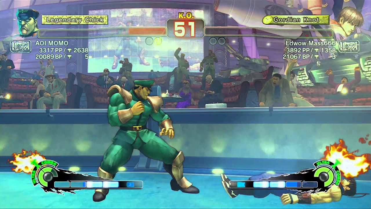 USFIV~ Guy (Edwow Mass666) vs M.Bison (AOI MOMO) HD - YouTube