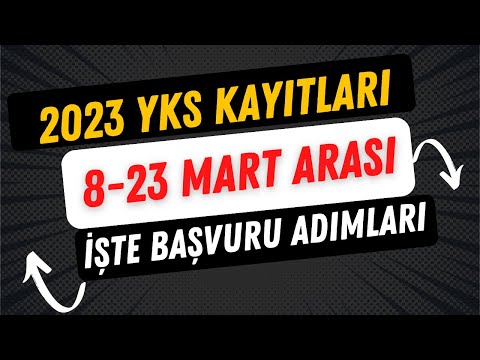 2023 YKS Başvuruları Başladı - YKS Başvuru Şartları